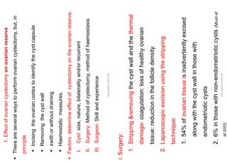 Ovarian cysts and infertility | PDF