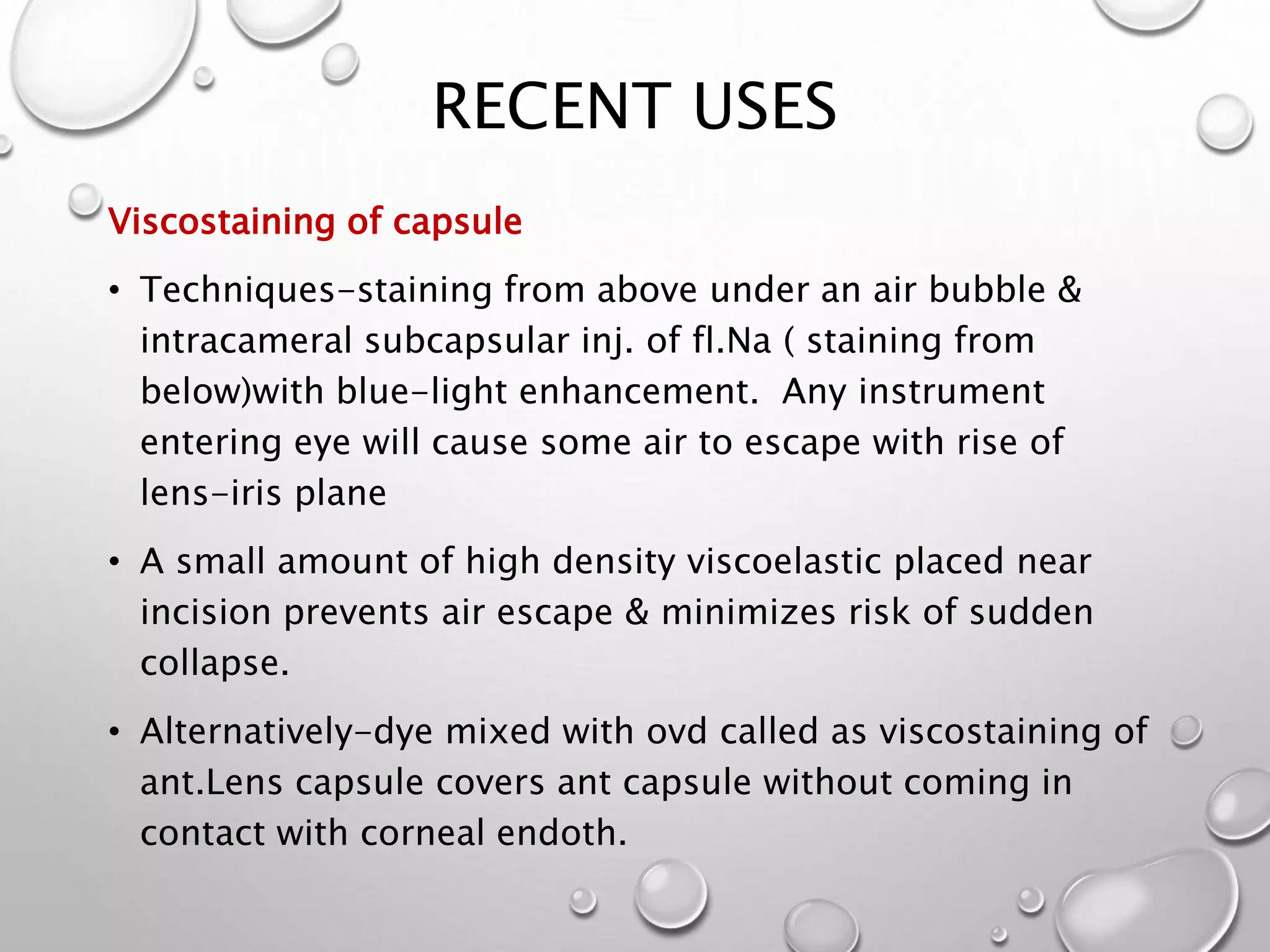 Ophthalmic Viscoelastic devices | PPTX
