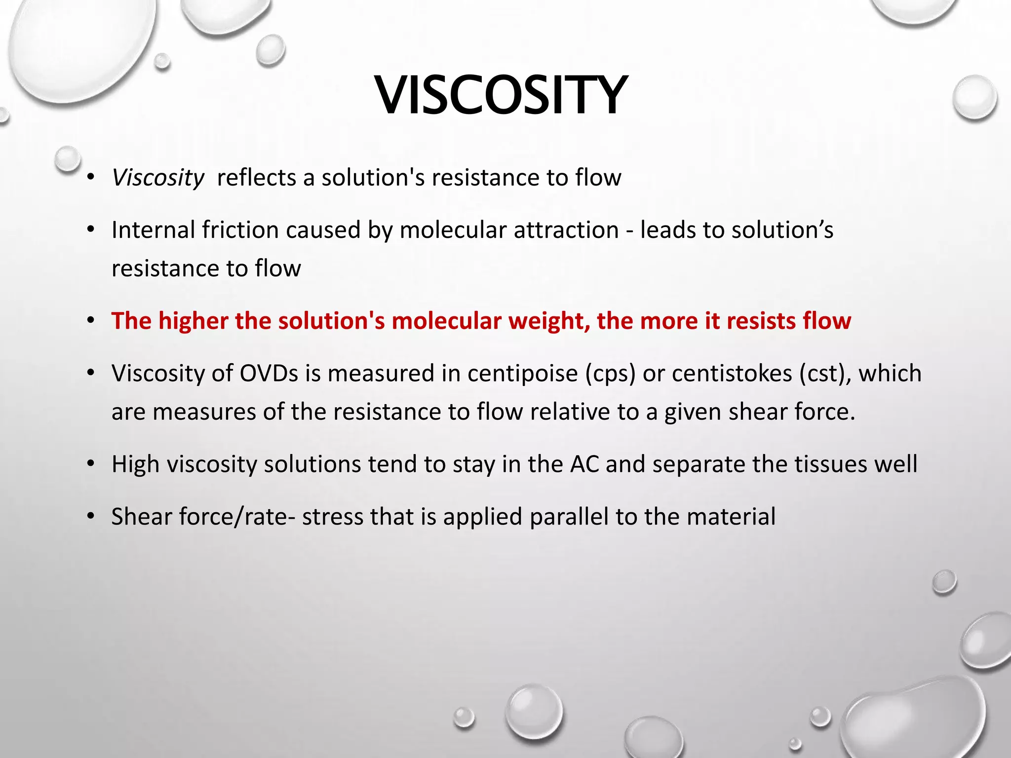 Ophthalmic Viscoelastic devices | PPTX