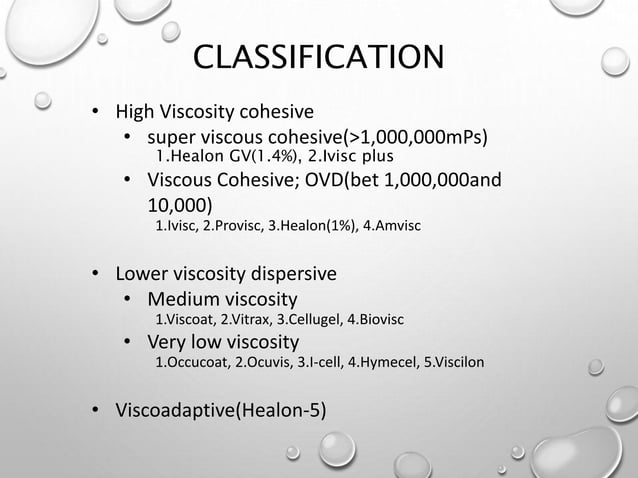Ophthalmic Viscoelastic devices | PPTX | Eye and Vision Conditions ...