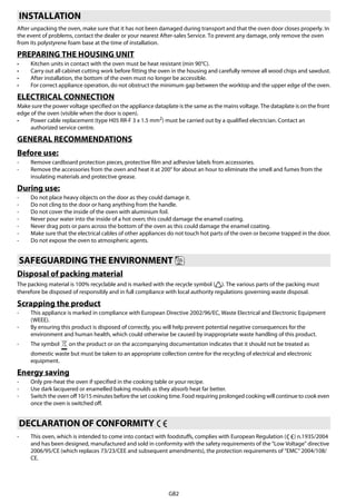 Oven instructions | PDF