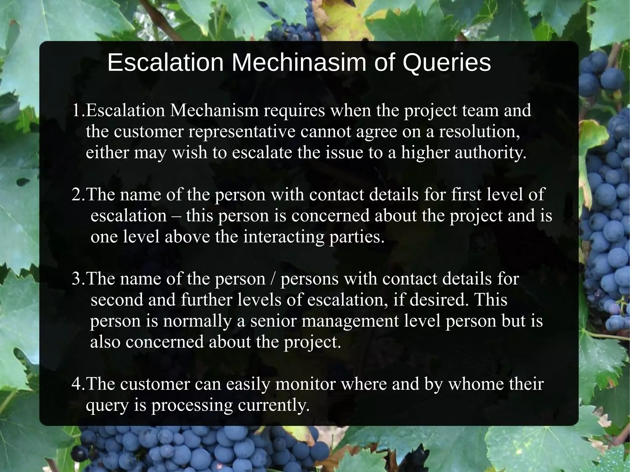 Query Management System- overview | ODP