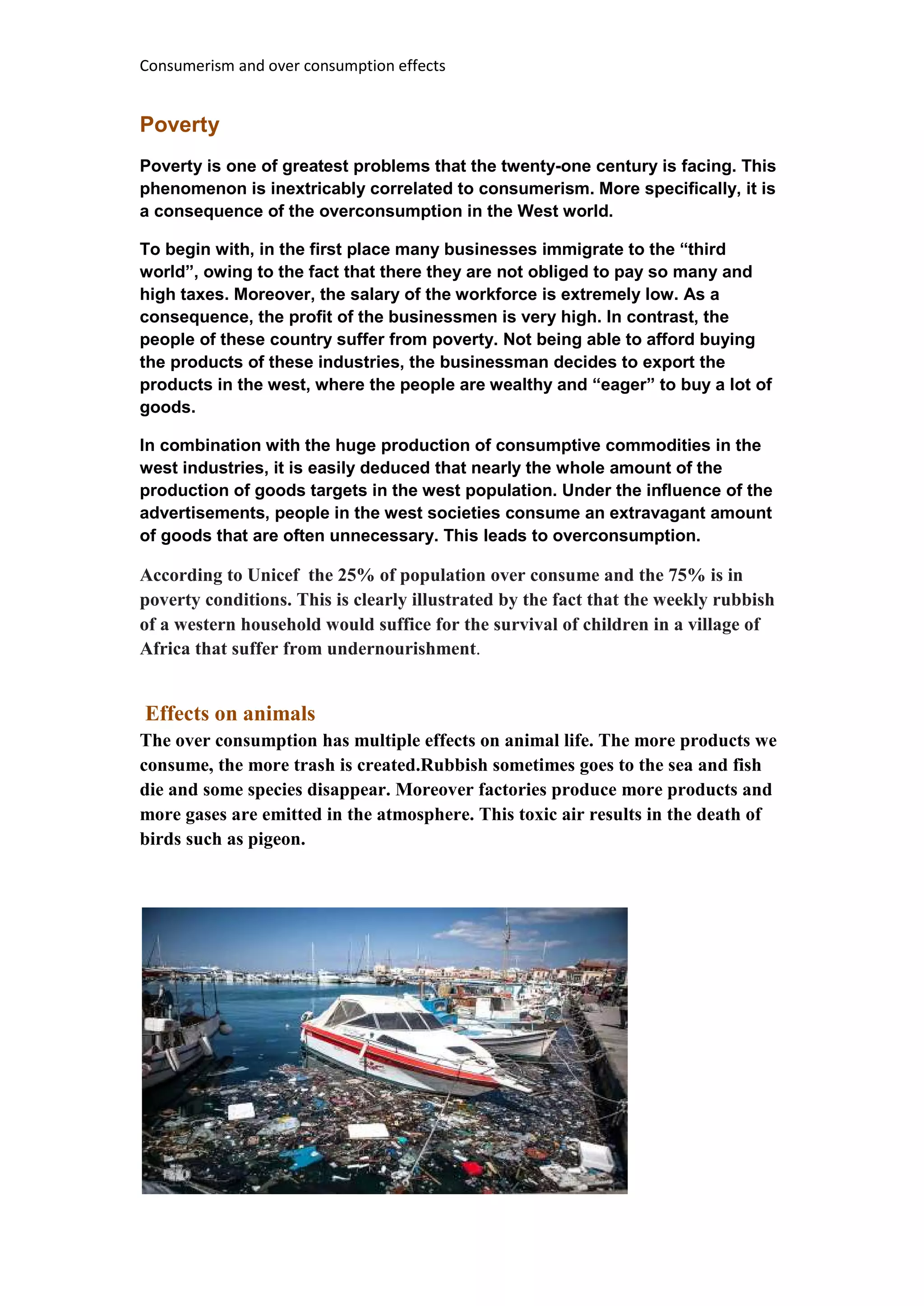 Over consumerism | PDF