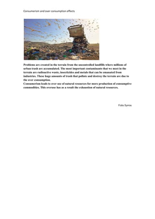 Over consumerism | PDF