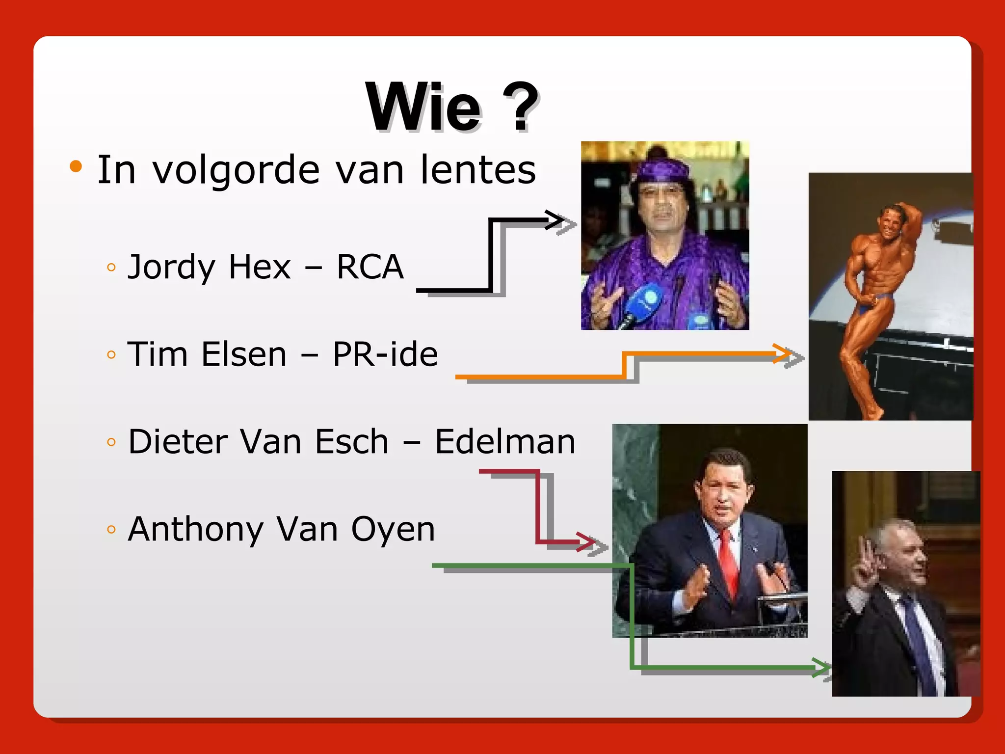 Over de communicatiemannen | PPT