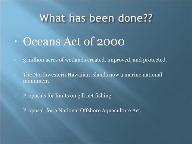 Over exploitation of the ocean’s resources and coastlines | PPT