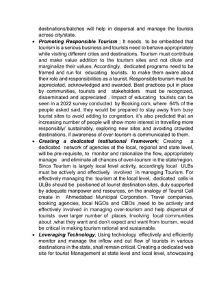 Over-tourism - An Antithesis to tourism- Issues and Options | PDF