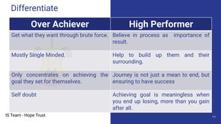 Over Achiever vs High Performer | PDF