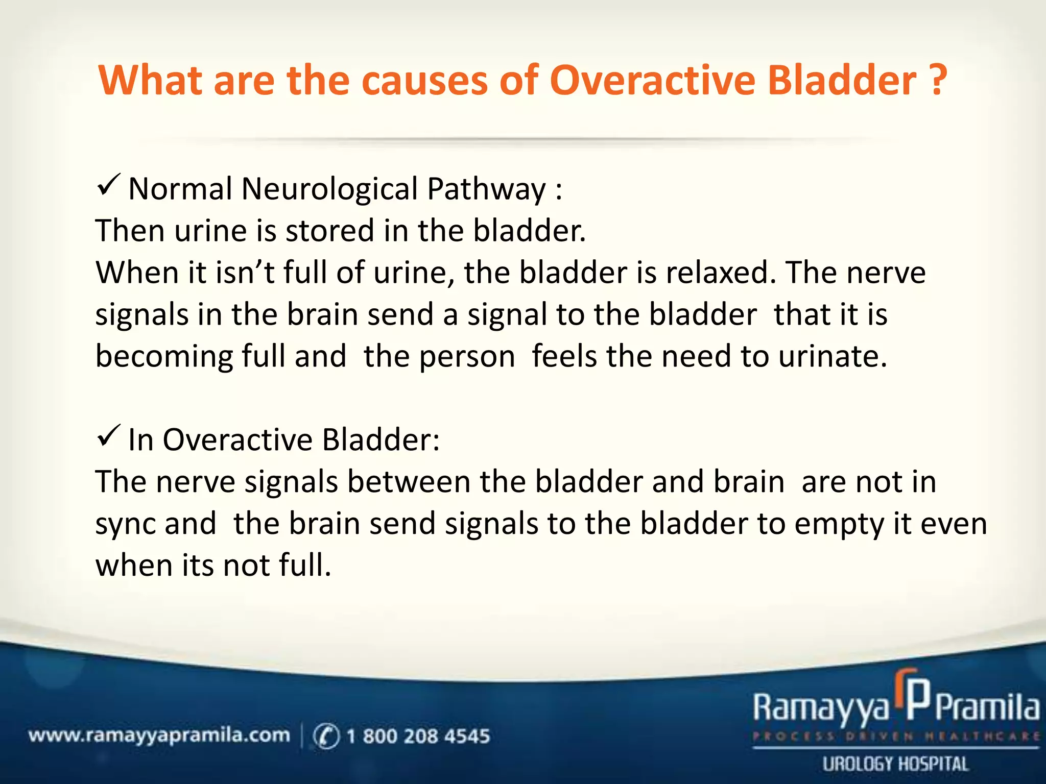 Overactive bladder | PPTX