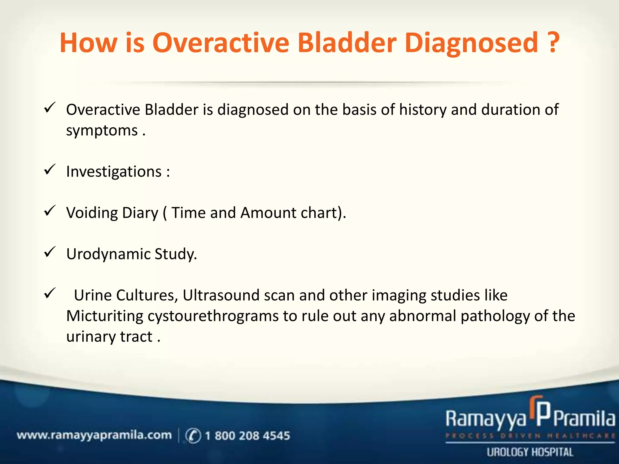 Overactive bladder | PPT
