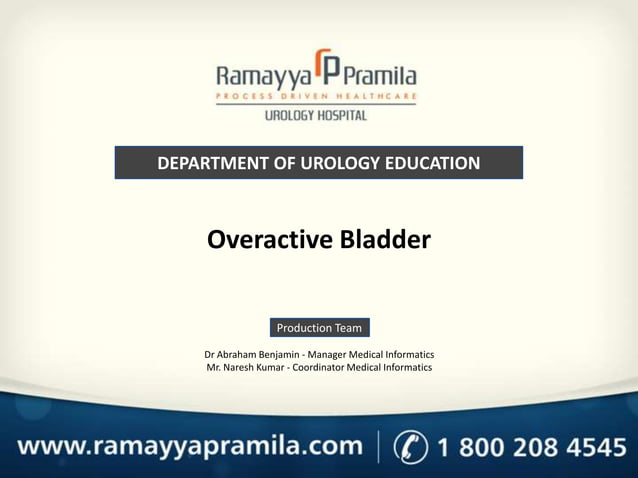 Overactive bladder | PPTX