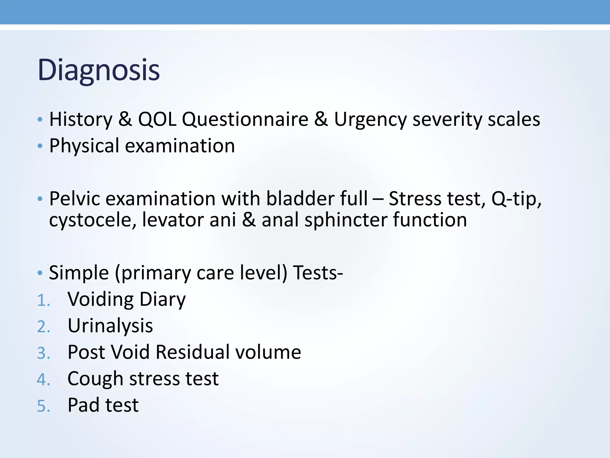 Overactive bladder | PPTX