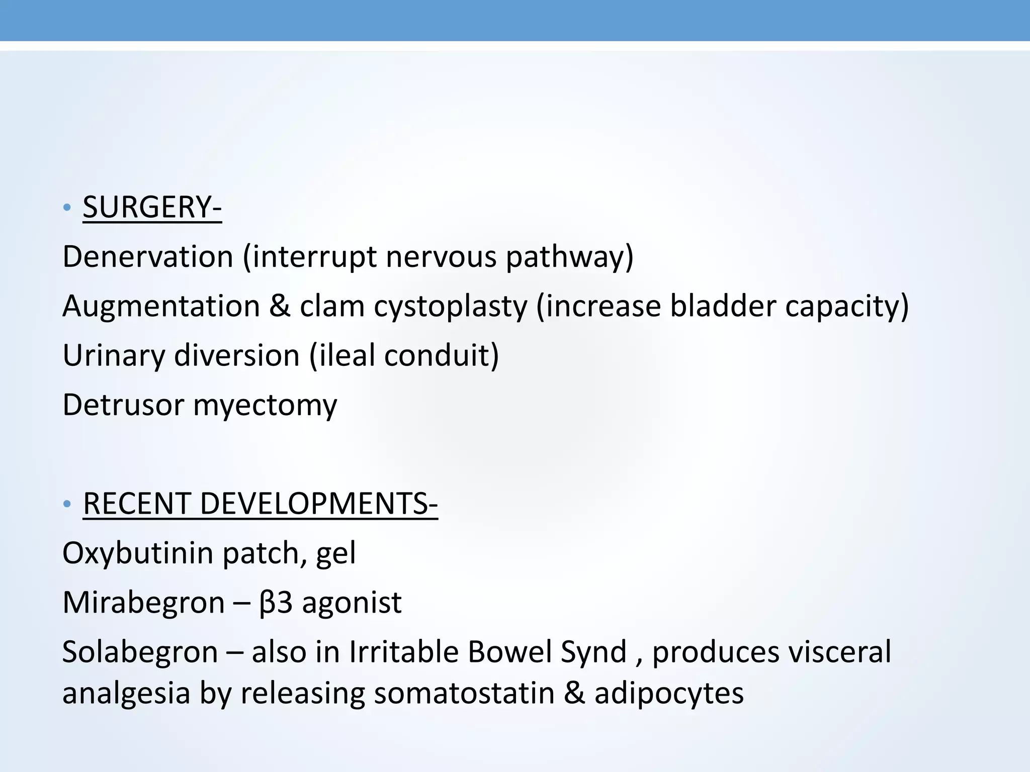Overactive bladder | PPTX
