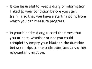 Overactive bladder patient education | PPT