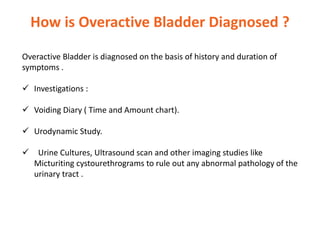 Overactive bladder patient education | PPT