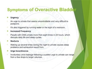 Overactive Bladder: Causes, Symptoms, Complications and Homeopathic ...
