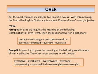 Over affix | PPT