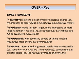 Over affix | PPT