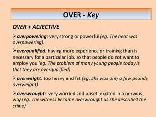 Over affix | PPT
