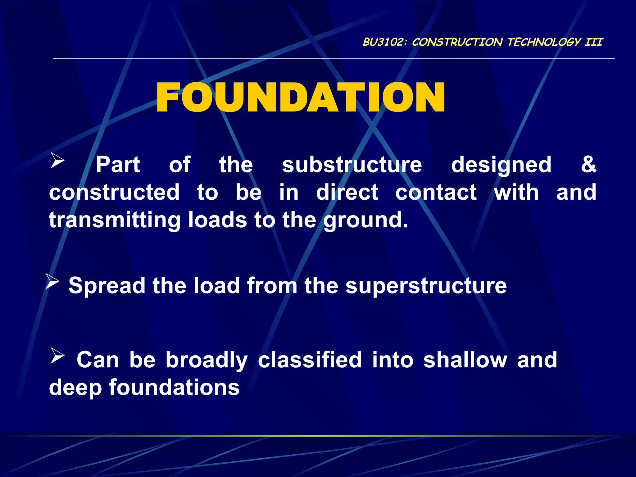 geotechnical engineering slides foundati | PPT