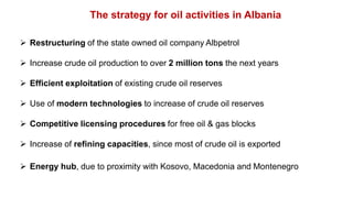 Overall analysis of the onshore sector of Albania and current ...