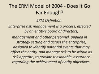 Overall Assessment Of Erm | PPTX