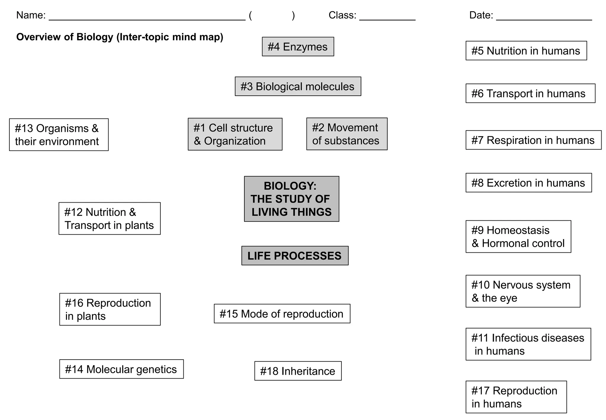 Overall Biology mindmap.pdf human reproduction | PPT