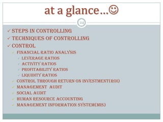 Overall control techniques | PPT