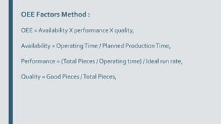 Overall equipment effectiveness | PPTX