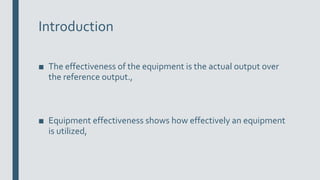 Overall equipment effectiveness | PPTX