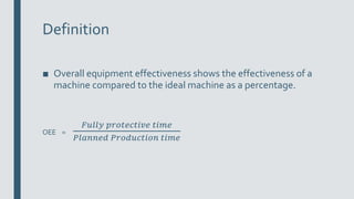 Overall equipment effectiveness | PPTX