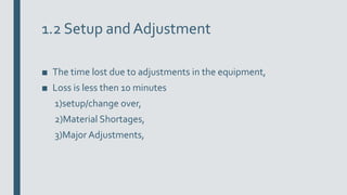 Overall equipment effectiveness | PPTX