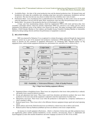 Overall equipment effectiveness of critical machines in manufacturing ...