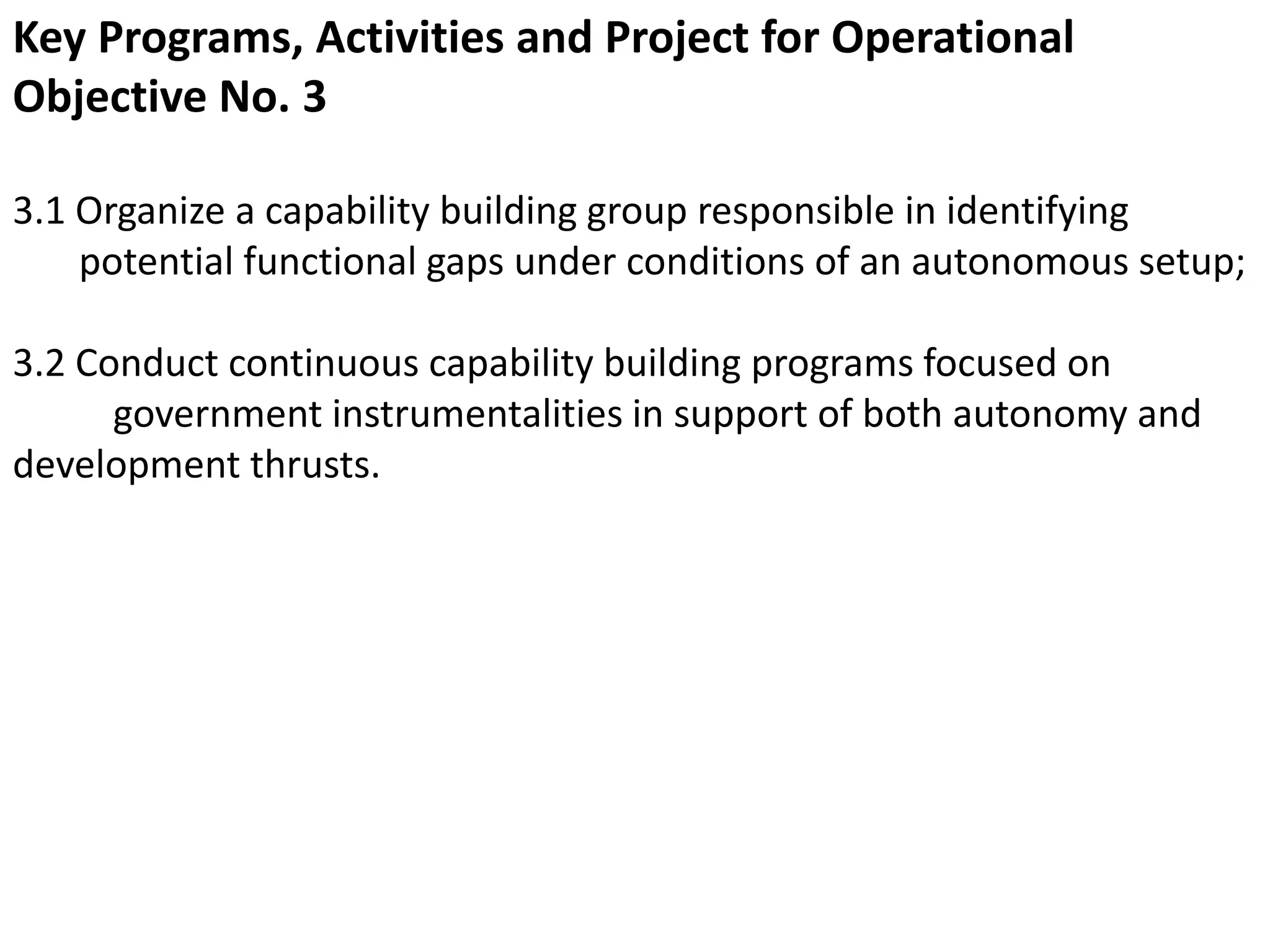 Overall framework plan of action in pursuit of the cordillera autonomy ...