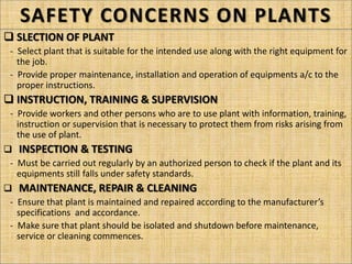 (Overall safety of plant) | PPTX | First Aid | Injuries