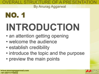 Overall structure of a presentation. | PPSX