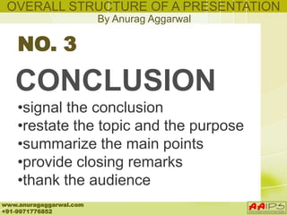 Overall structure of a presentation. | PPSX