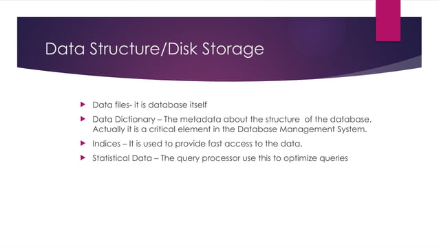 Overall system structure in Relational Database Management System | PPT