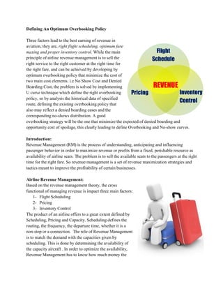 Overbooking policy for an Airline | PDF