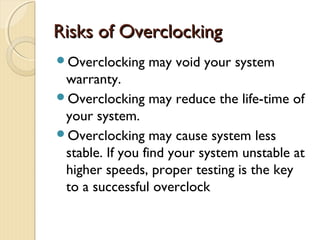 Overclocking | PPT