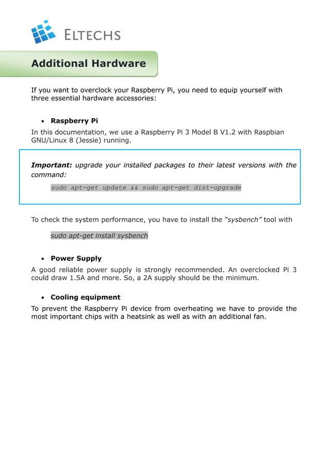 Overclocking Raspberry Pi 3 Ulimate Guide | PDF