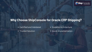 Overcome 5 Major Shipping Challenges with Oracle EBS and ShipConsole | PDF