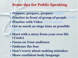 Overcome your FEAR in Public Speaking & Presentation | PDF