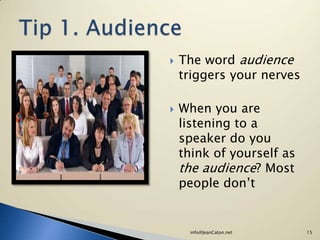 Overcome fear of public speaking | PPTX
