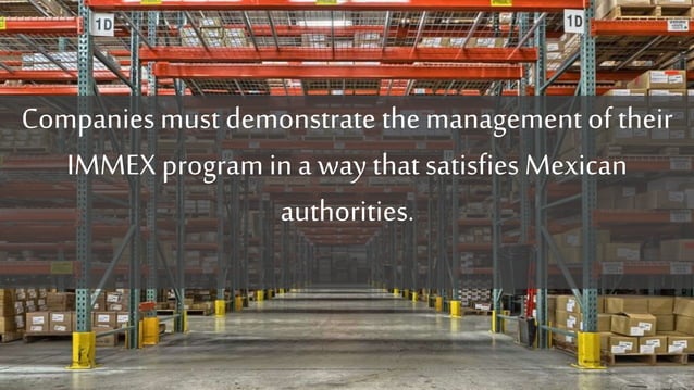 Manage your IMMEX challenges | PPT