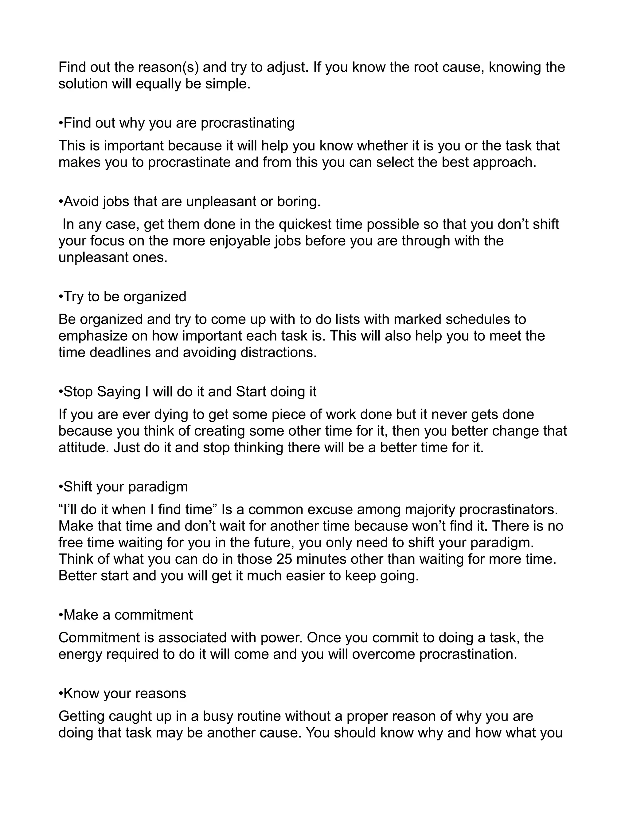 11 Ways To Overcome Procrastination | PDF