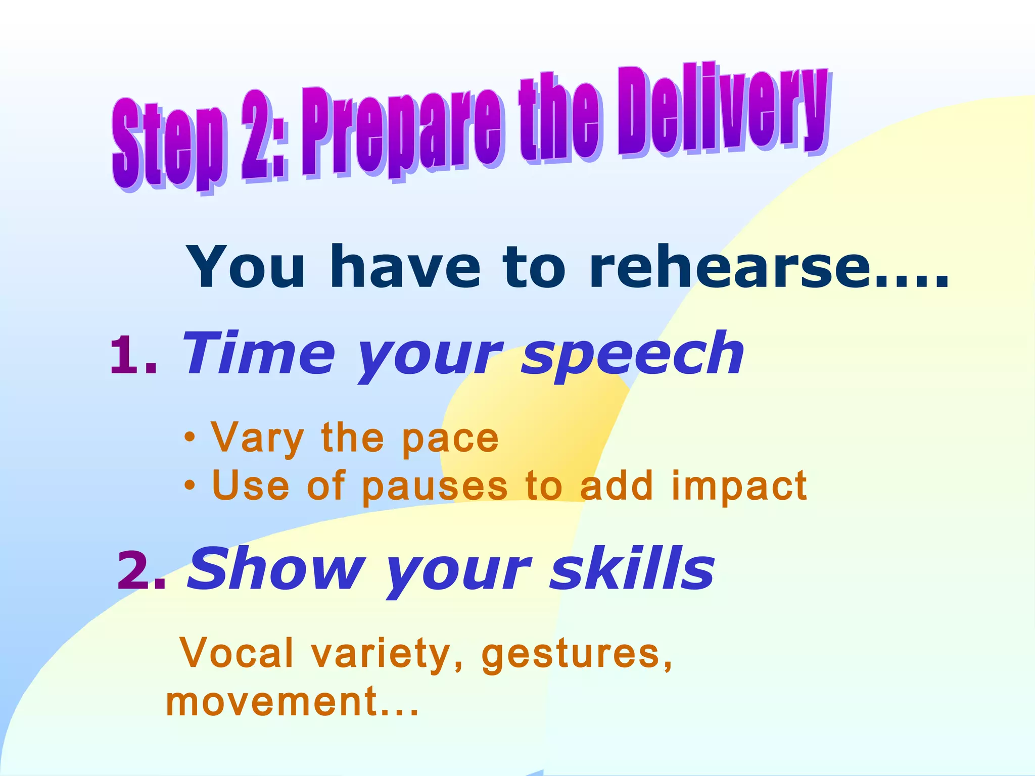 Overcome stage fright and preparation of speech workshop | PPT