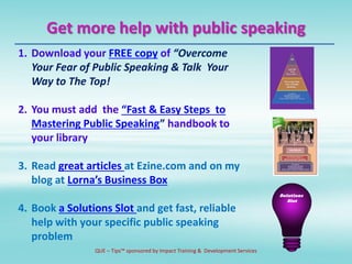 Overcome your fear of public speaking in 5 simple steps | PDF