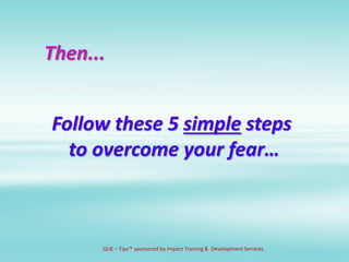 Overcome your fear of public speaking in 5 simple steps | PDF