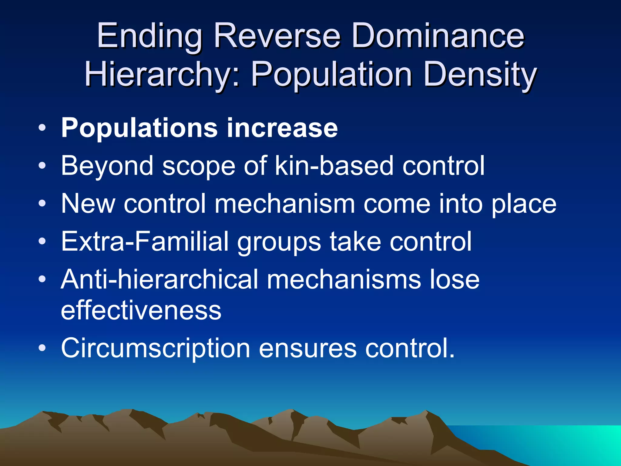 Overcoming Reverse Dominance Hierarchies Ppt